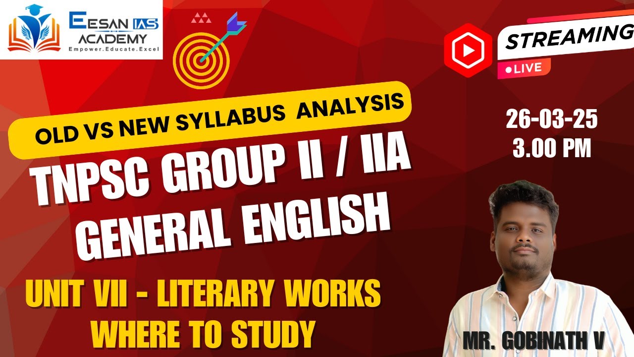 SYLLABUS DECODING | GENERAL ENGLISH |TNPSC GR 2 & 2A | EESAN IAS ...