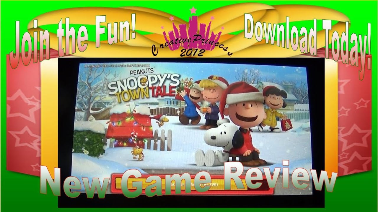 New Peanuts' Snoopy's Town Tale Game Review - Creative Princess - YouTube