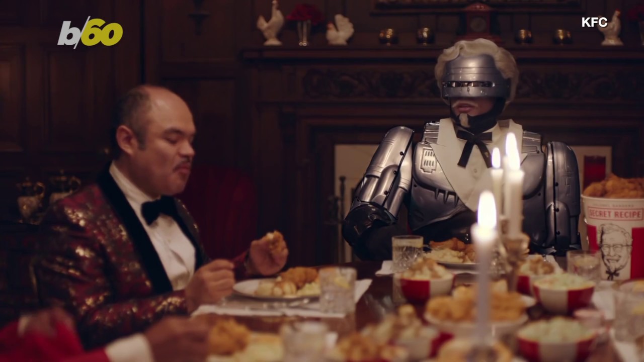 KFC Enlists Colonel RoboCop to Protect Secret Recipe from Thieves - YouTube