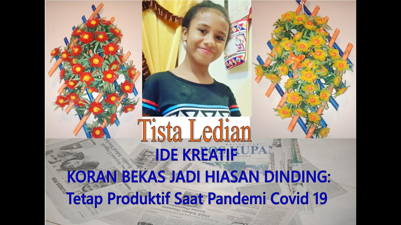 IDE KREATIF KORAN BEKAS JADI HIASAN DINDING - YouTube