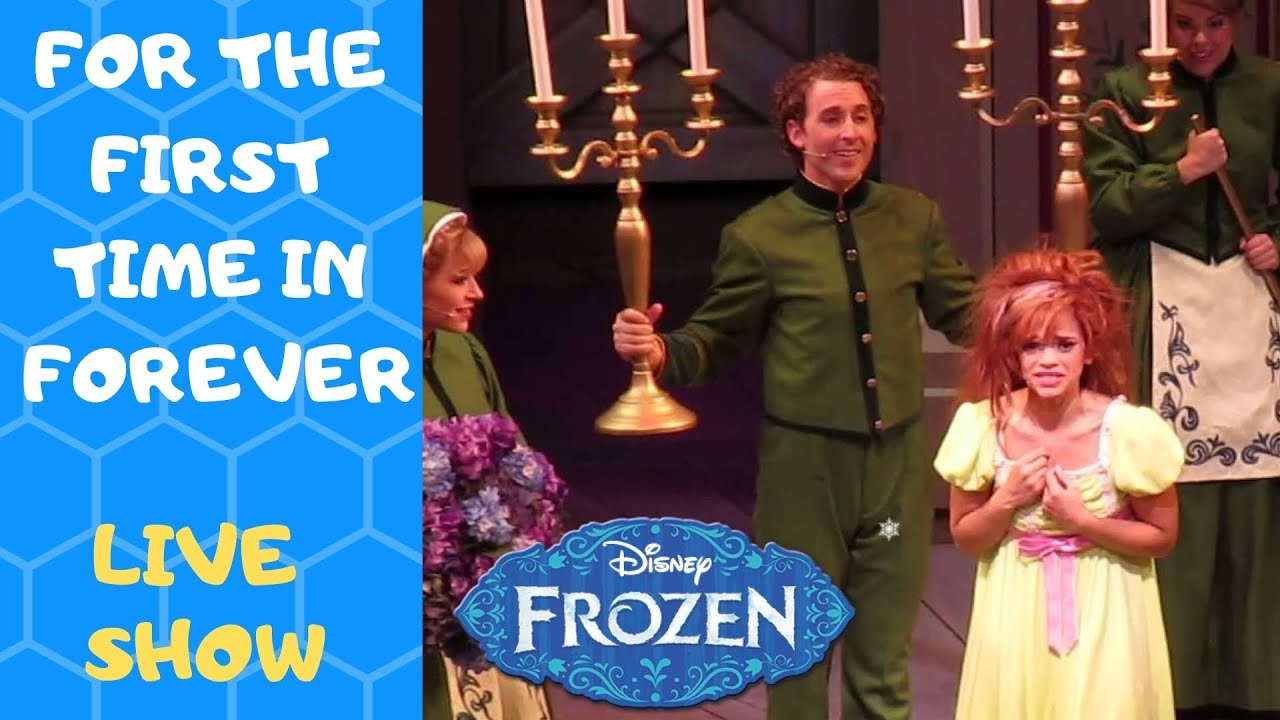 FROZEN | For the First Time in Forever | LIVE Show Anna @ Disneyland ...