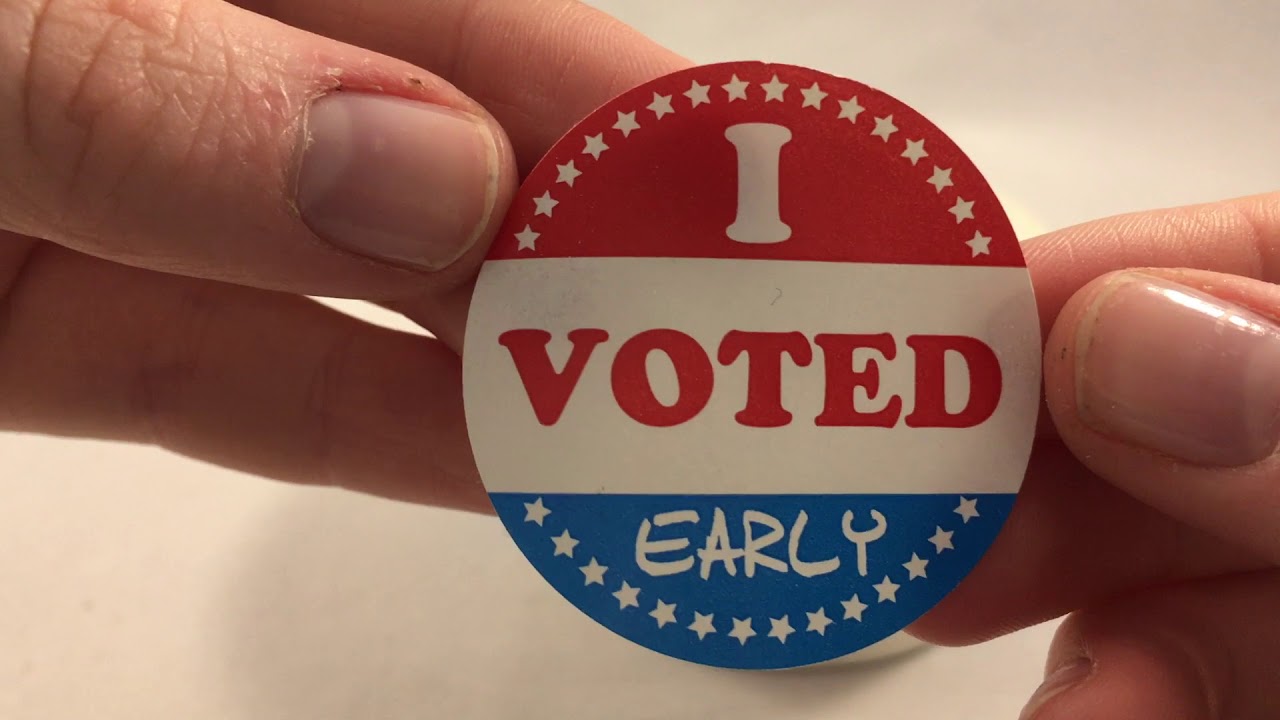 I Voted Early Stickers | 1.5" Round | For Polling and Campaigns - YouTube