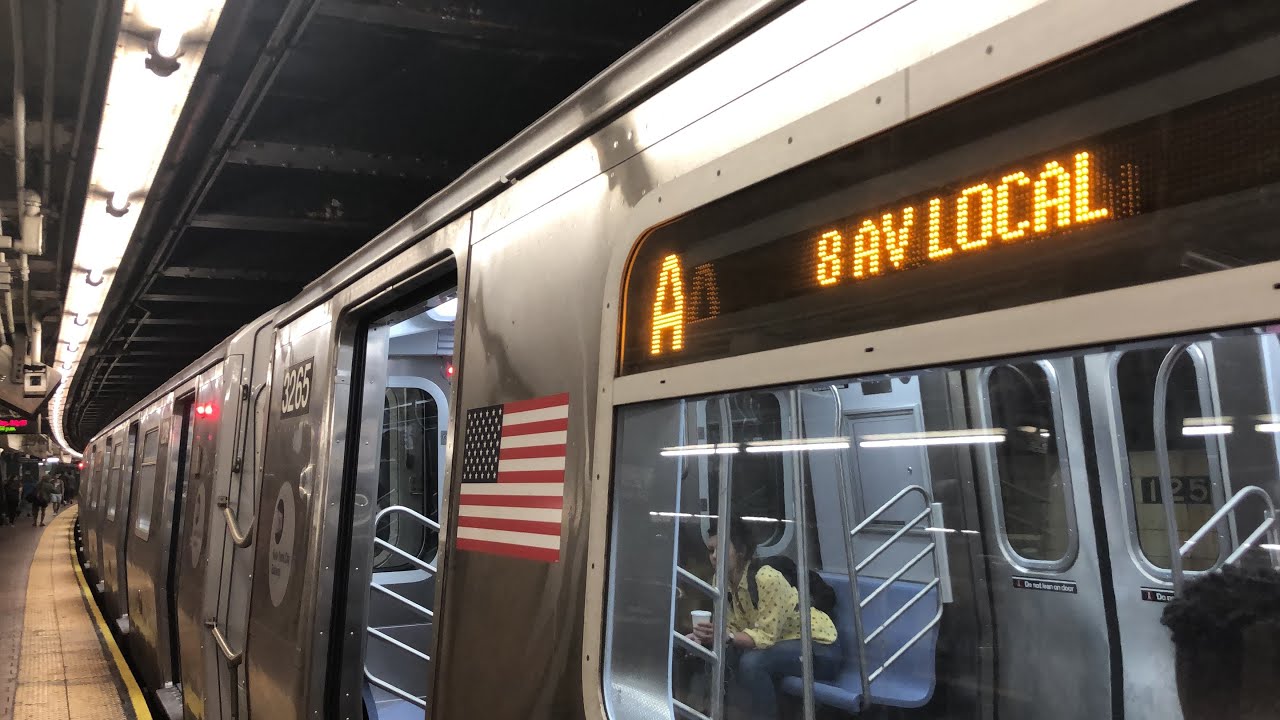 R179 (A) Trains at 125th Street - YouTube