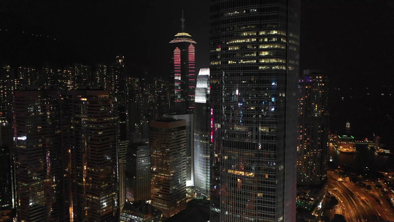 Hong Kong - IFC Building at night - YouTube