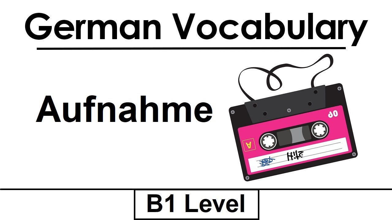 German Vocabulary - Beginner to Intermediate level - 7 - YouTube