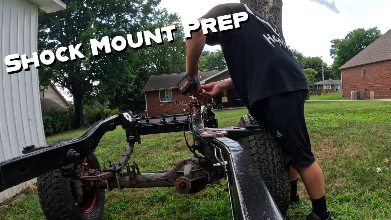 Prepping for New Shock Mounts (First Gen Toyota Restoration) - YouTube