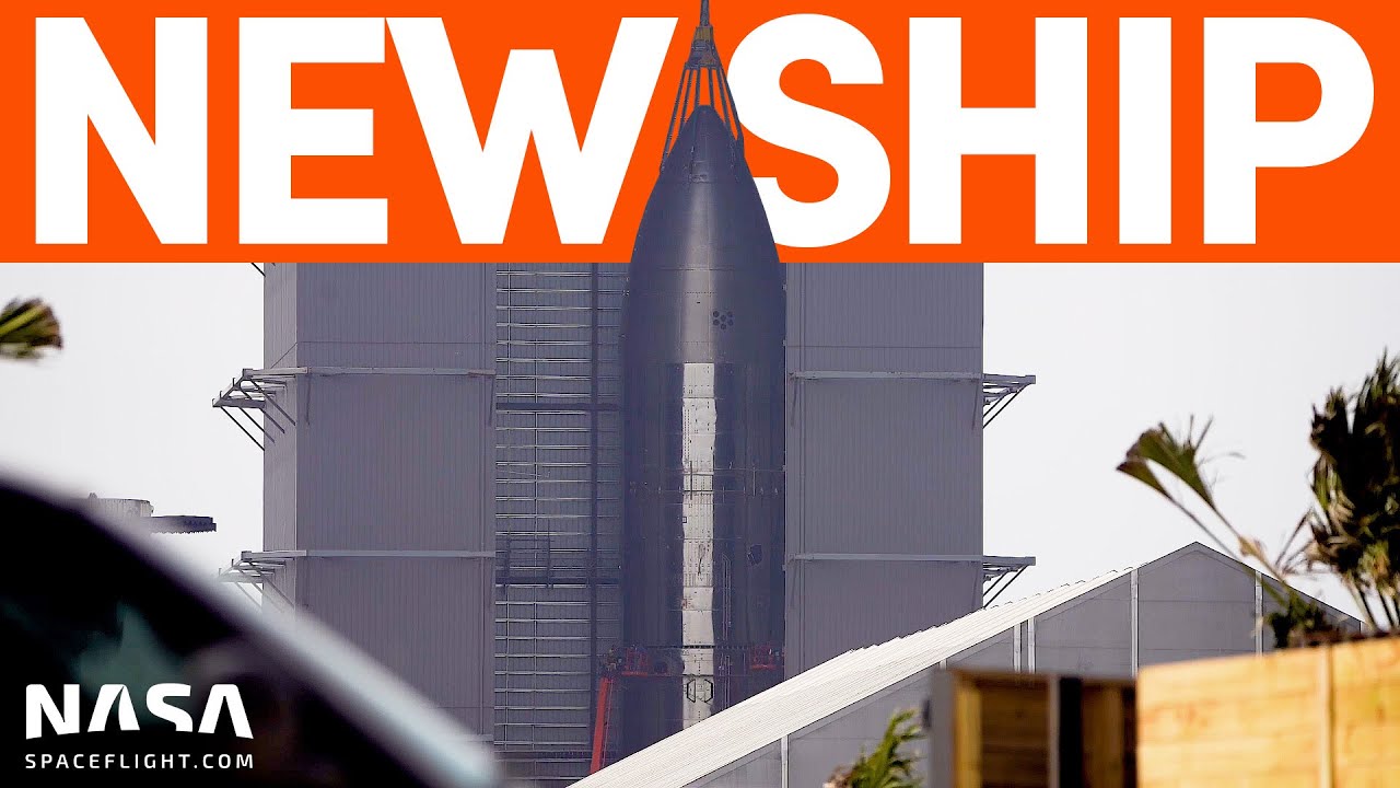 Starship 27 Stacked in the High Bay | SpaceX Boca Chica - YouTube