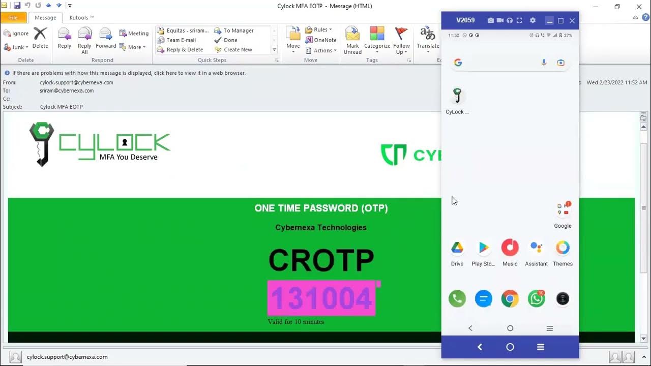 Fortinet SSL VPN Login Using CyLock MFA Offline CR OTP Mode - YouTube