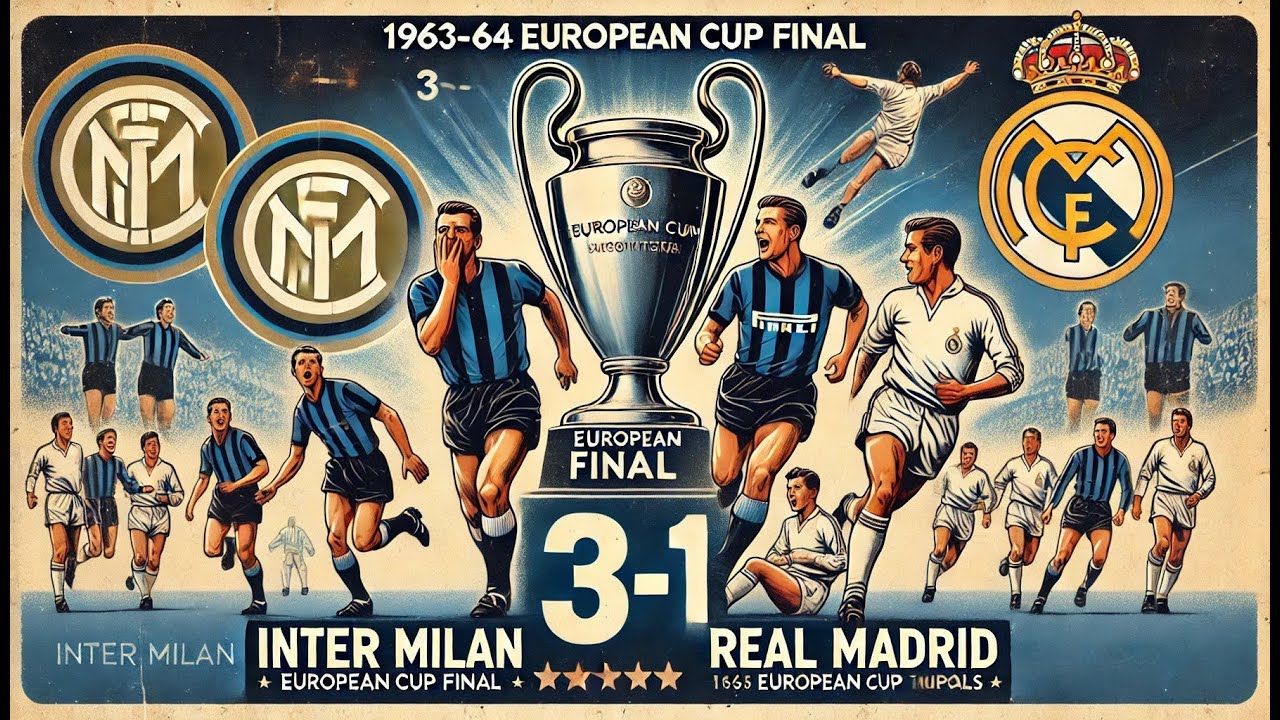 FC Internazionale vs. Real Madrid | Full Match | 1963-64 European Cup ...