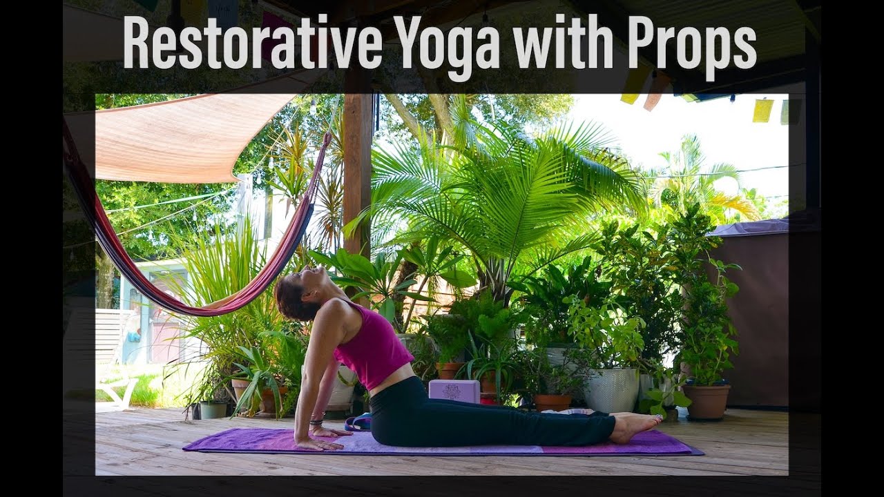 Maureen Teaches Restorative Yoga with Props - YouTube