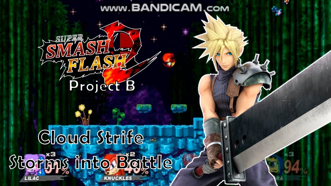 SSF2 Project B Patch 9: Cloud Strife Storms into Battle - YouTube