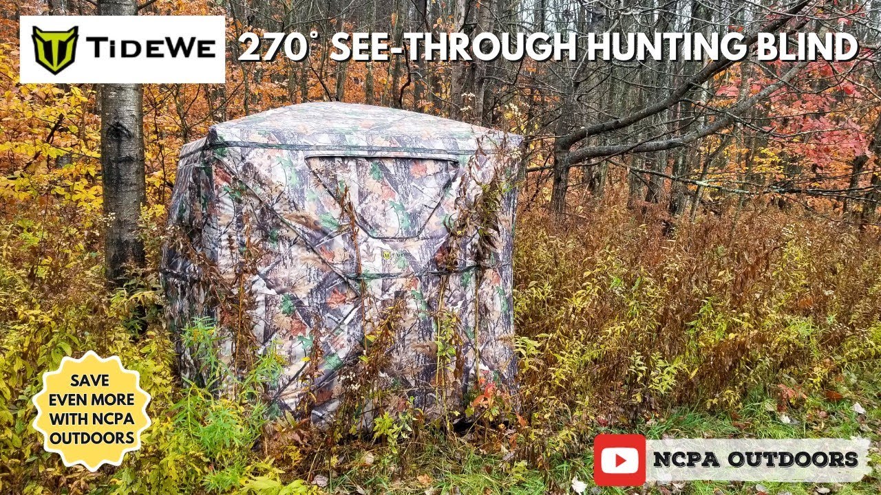 TideWe See-Through Hunting Blind is Amazing! - YouTube