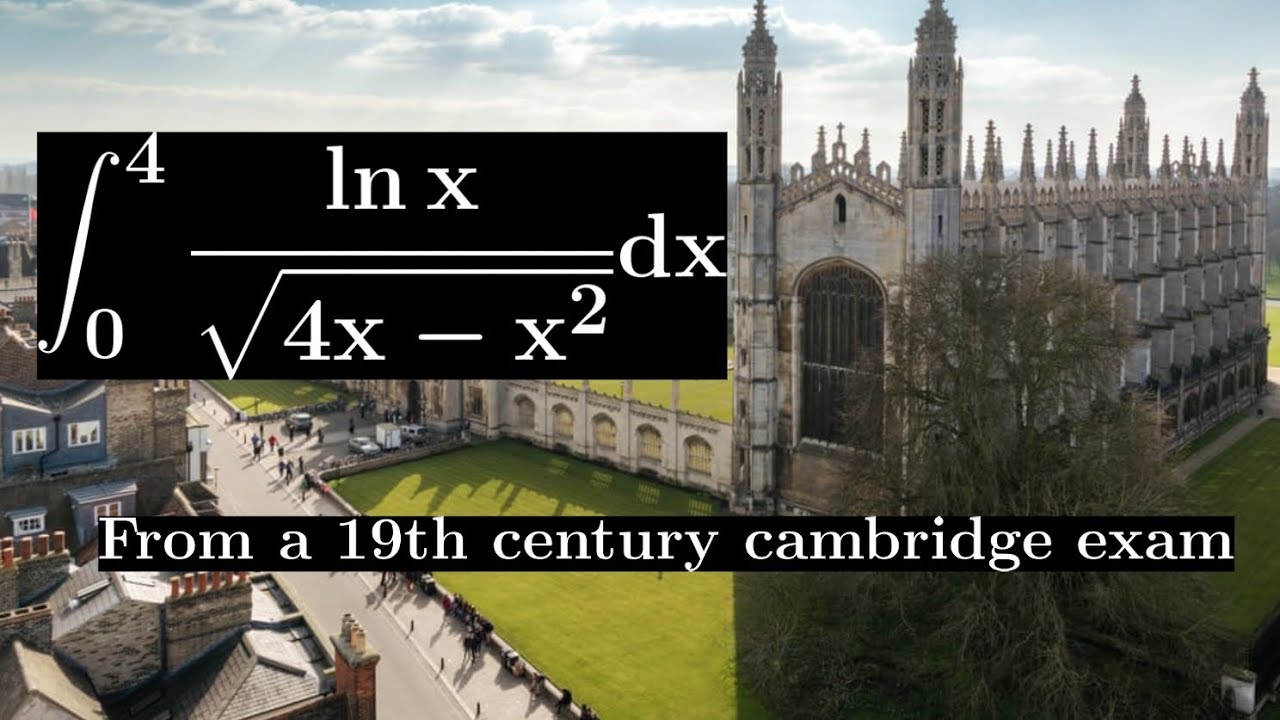 A Nice Integral From 1886 YouTube