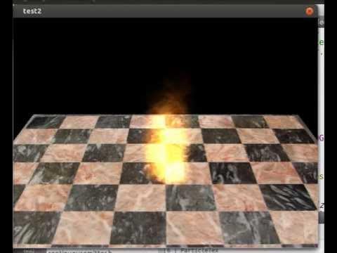 Fire open OpenGL 4 particle system engine test - YouTube