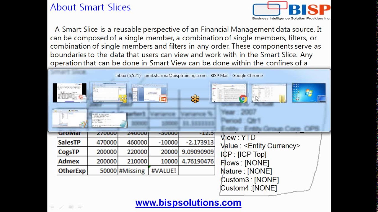 HFM Smart Slice Activity#1 Smartview Reporting - YouTube