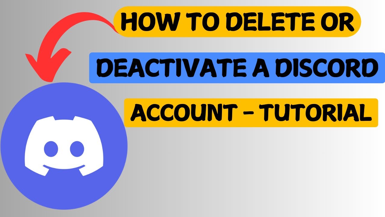 🔒 How to Deactivate or Delete Discord Account (2025 Guide) – Permanent ...