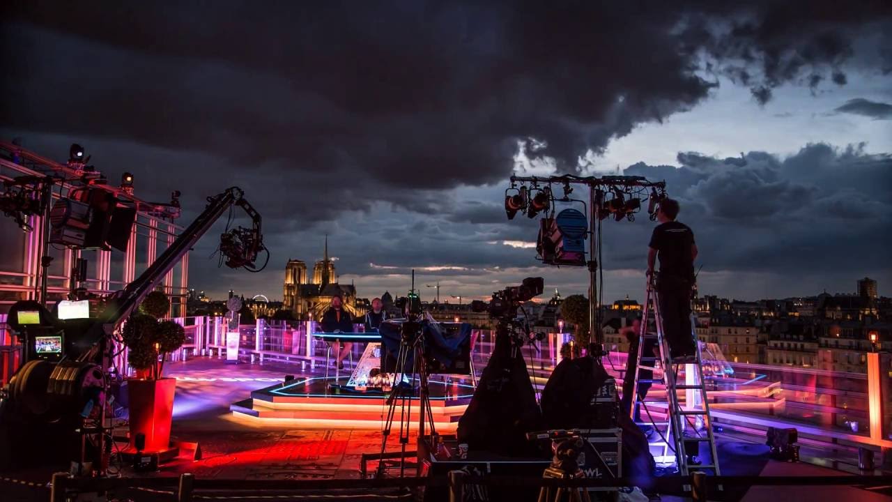 UEFA Euro 2016 Paris ITV Sport Studio Set Timelapse - YouTube