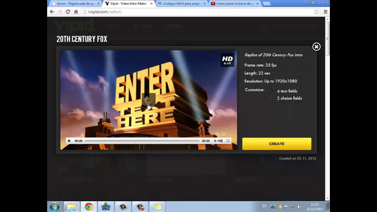 como hacer un intro en Vipid - YouTube