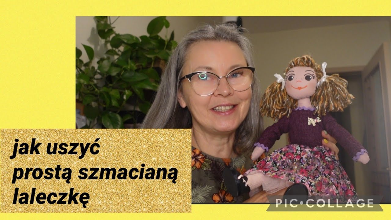 jak uszyć szmacianą lalkę, tutorial - YouTube