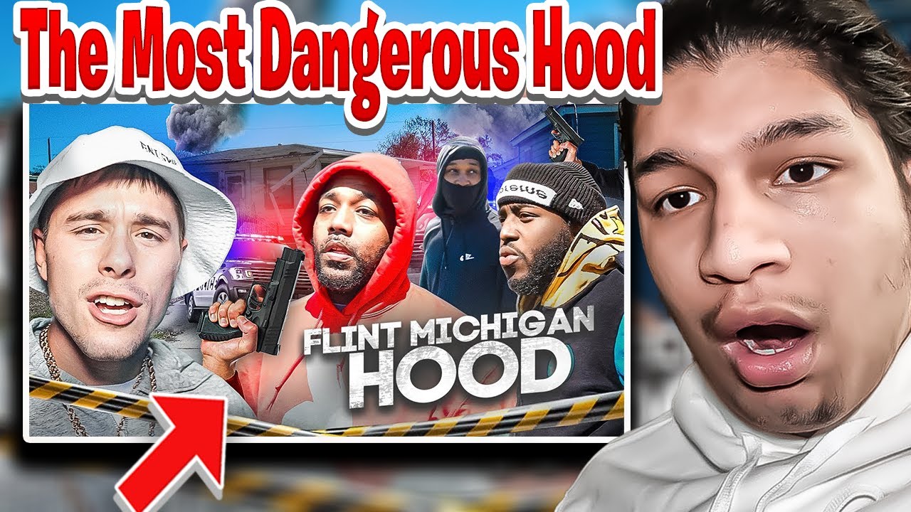 WHITE GUY GOES THE MOST DANGEROUS HOOD IN FLINT MICHIGAN - YouTube