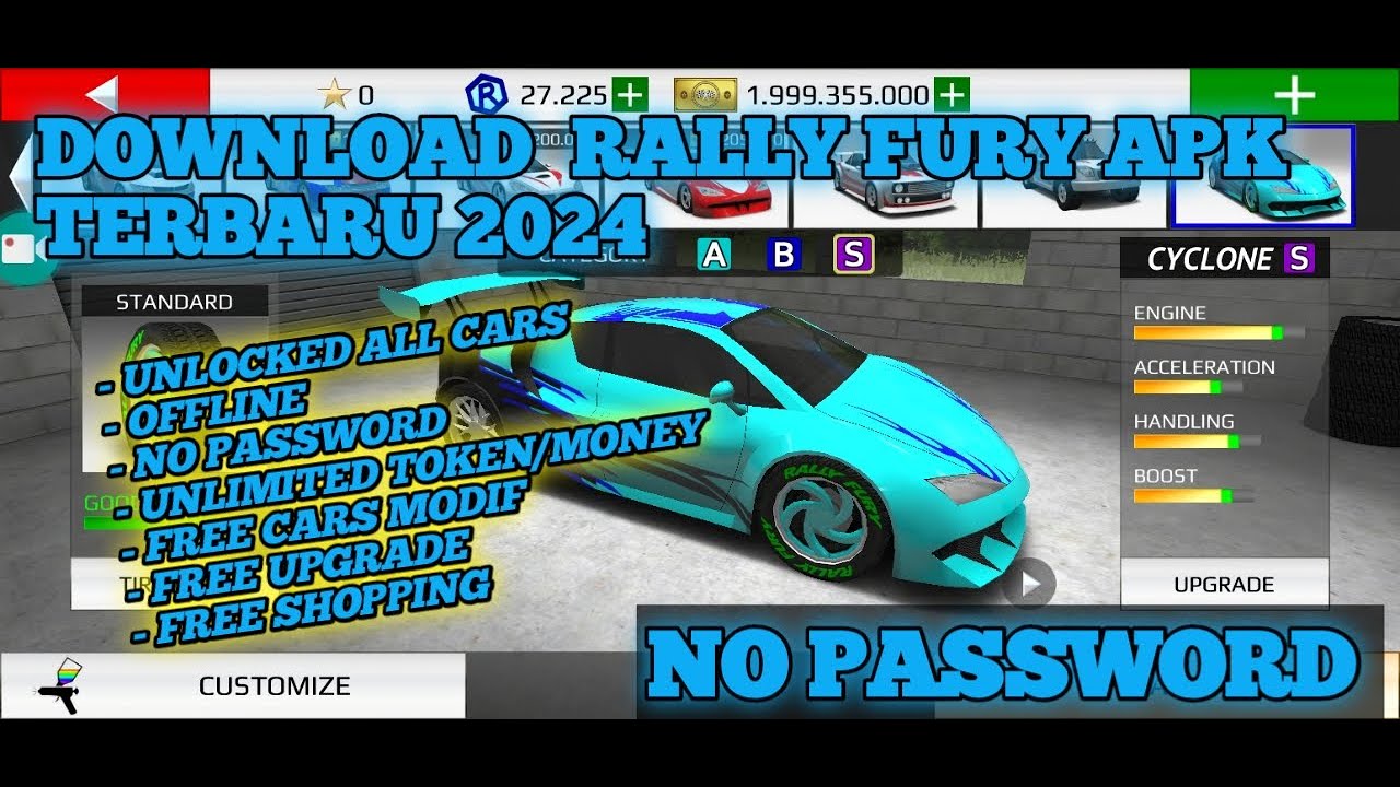 rally fury mod apk unlimited token and mmoney - YouTube