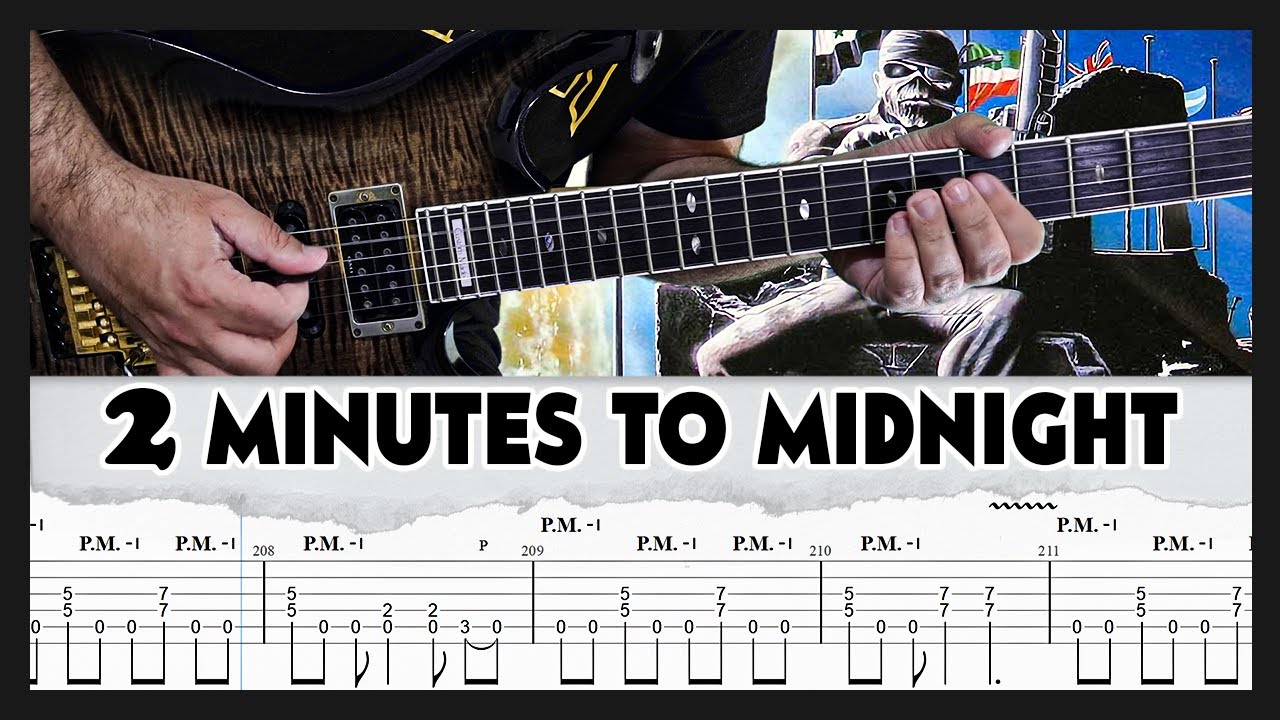 Iron Maiden | 2 Minutes to Midnight | TAB | Guitar Cover | Lesson - YouTube