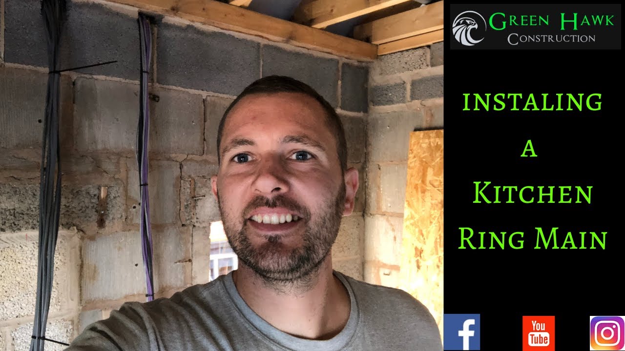 Installing A Kitchen Ring Main -Nuneaton Electrician - YouTube