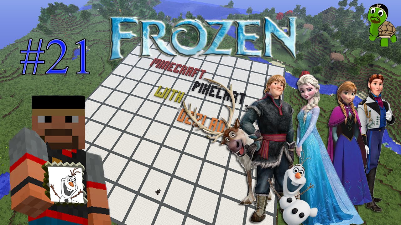Minecraft Pixel Art with Ozzlad - Frozen, Olaf - YouTube