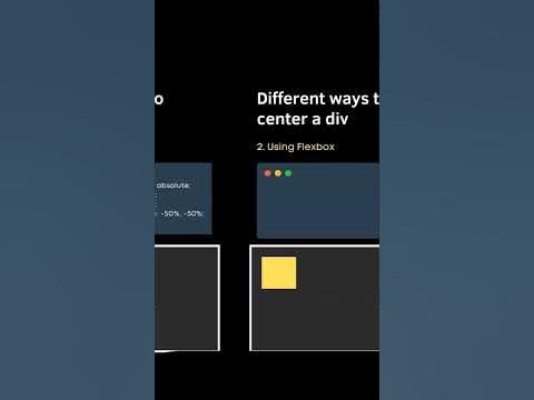How to center a div Html & Css #shorts - YouTube