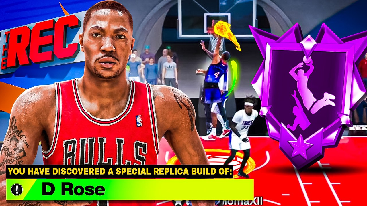 MVP “PRIME” DERRICK ROSE BUILD is a BULLY to REC PLAYERS in NBA 2K25 ...