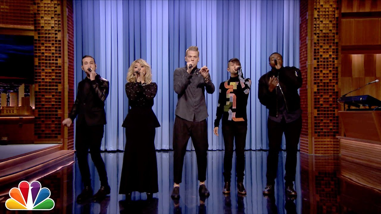 Pentatonix Sings The Tonight Show Open - YouTube
