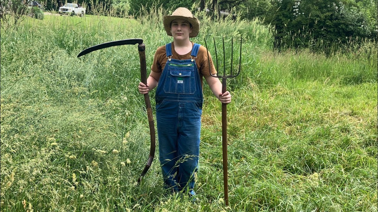 Hay By Hand, A Look At Our Little Farms Little Hay Operation! - YouTube