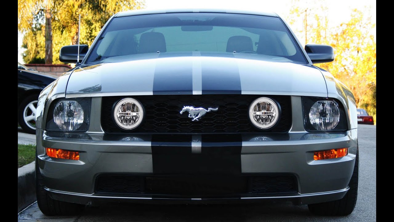 iJDMTOY LED Halo Ring DRL/Rally Fog Lamps for Ford Mustang - YouTube