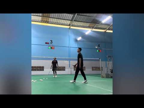 Backhand straight smash and backhand cross block drills - YouTube