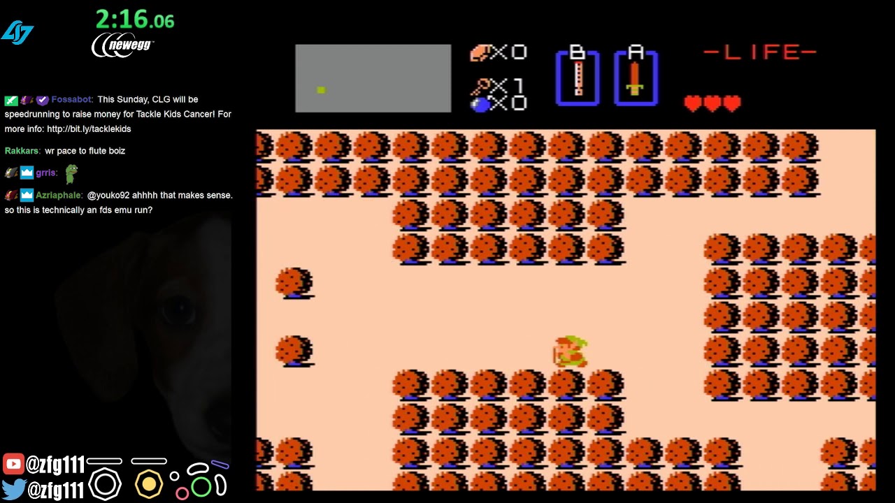 Legend of Zelda 2nd Quest any% (arbitrary code execution) speedrun in 3 ...