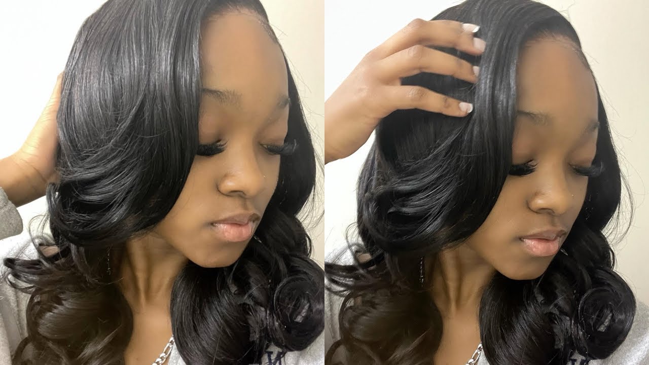 FLAT DEEP SIDE PART 4x4 CLOSURE WIG INSTALL WITH SOFT EDGES ft. LAKIN ...