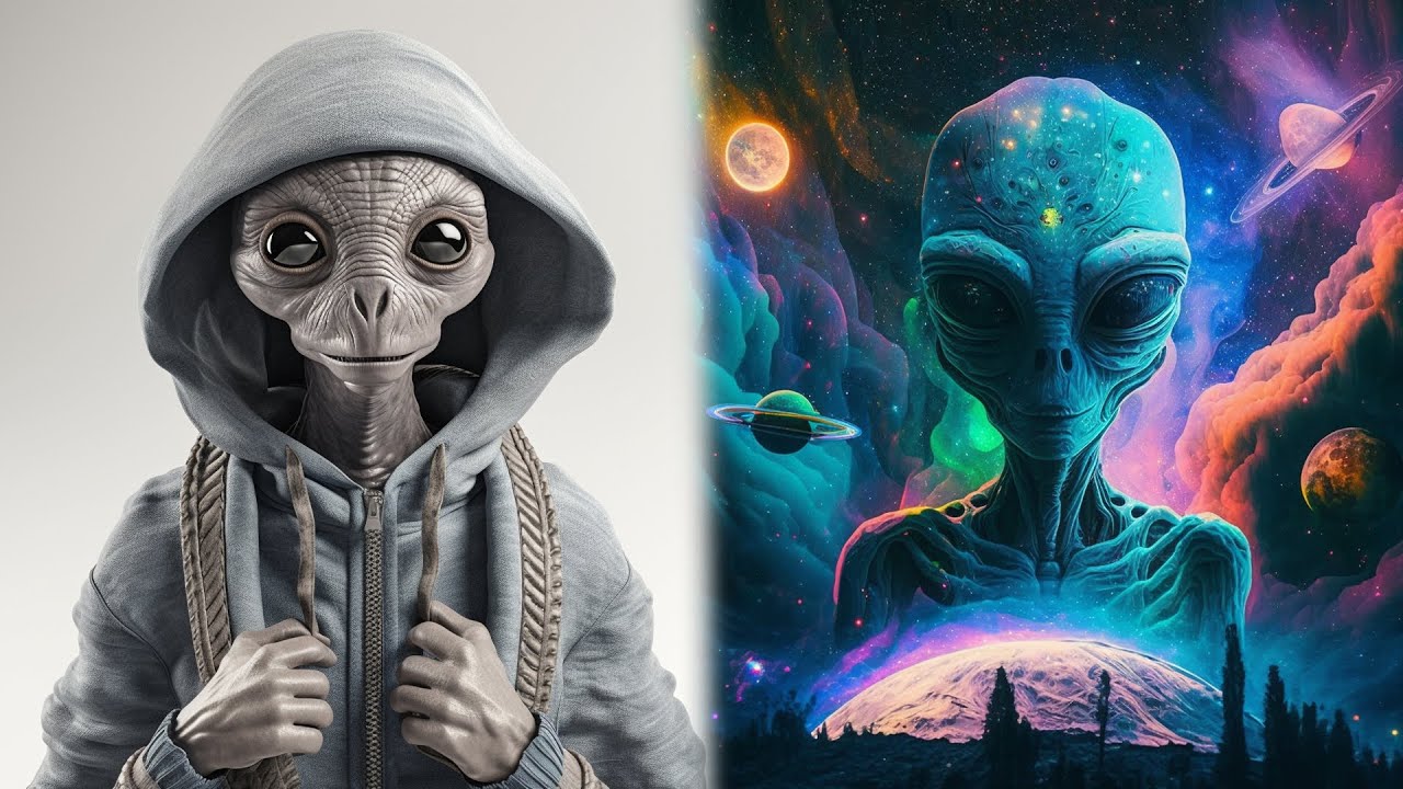 I asked AI to draw Realistic ALIENS. AI ART. - YouTube