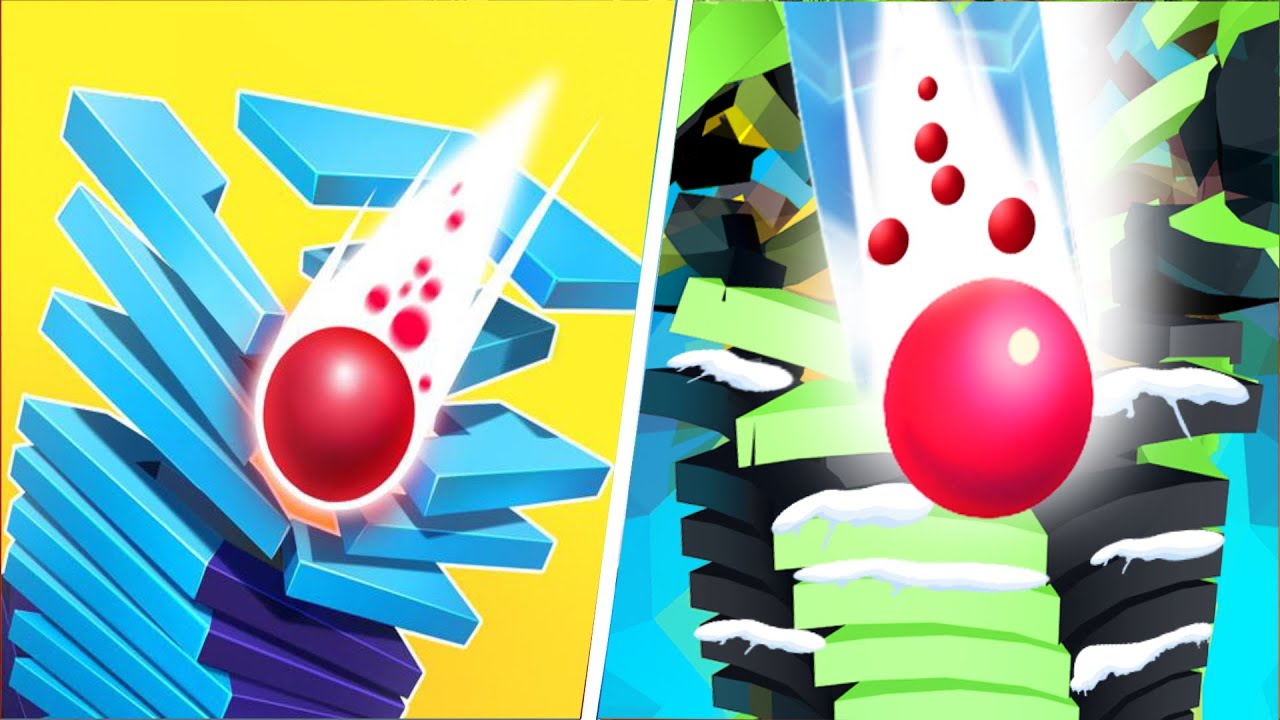 Satisfying Mobile Games ALL LEVELS Viral Tiktok Games Stack Ball VS ...