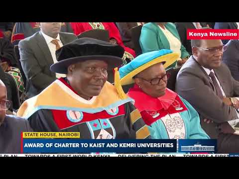 Listen to KEMRI university council Chairperson remarks at Statehouse after Ruto awarded charter