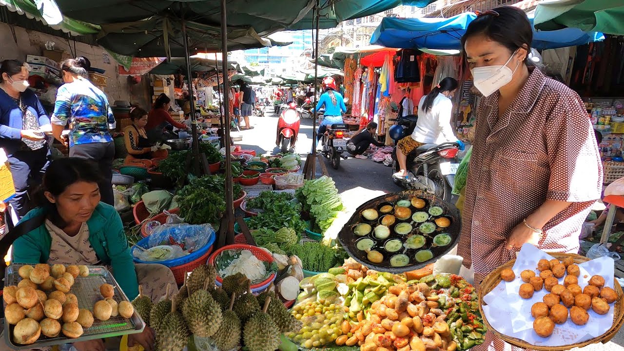 Incredible Street Food Sale Along the Street - Plenty of Fresh ...