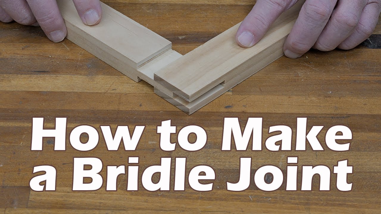 How to Make a Bridle Joint with Hand Tools - YouTube