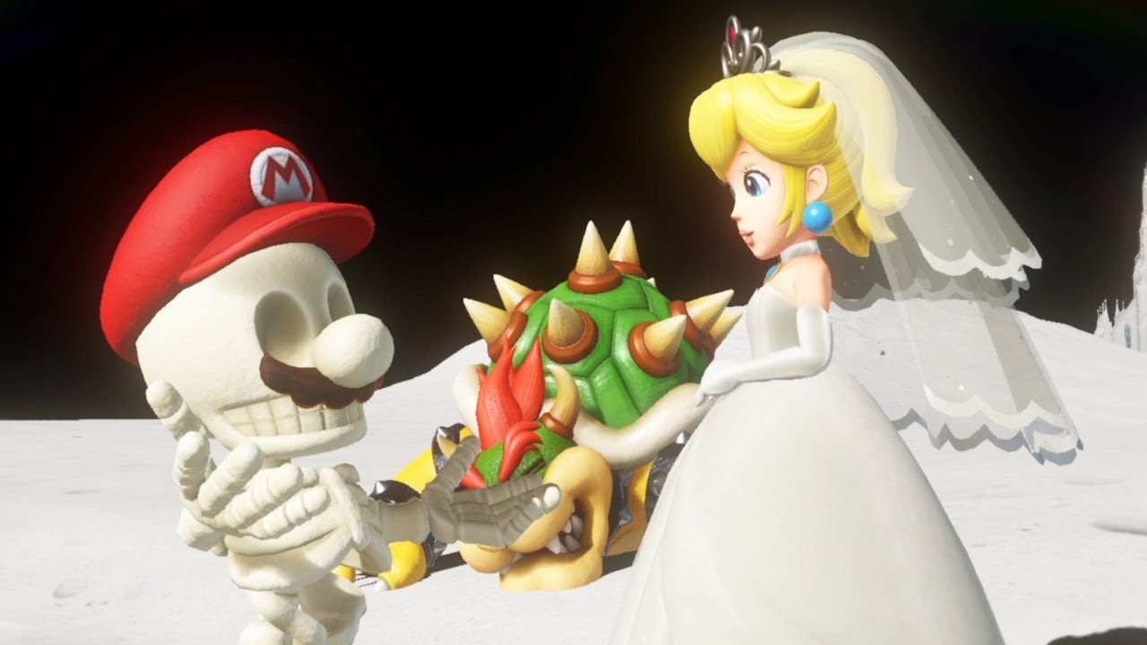 Super Mario Odyssey - Final Boss with Skeleton Mario - YouTube