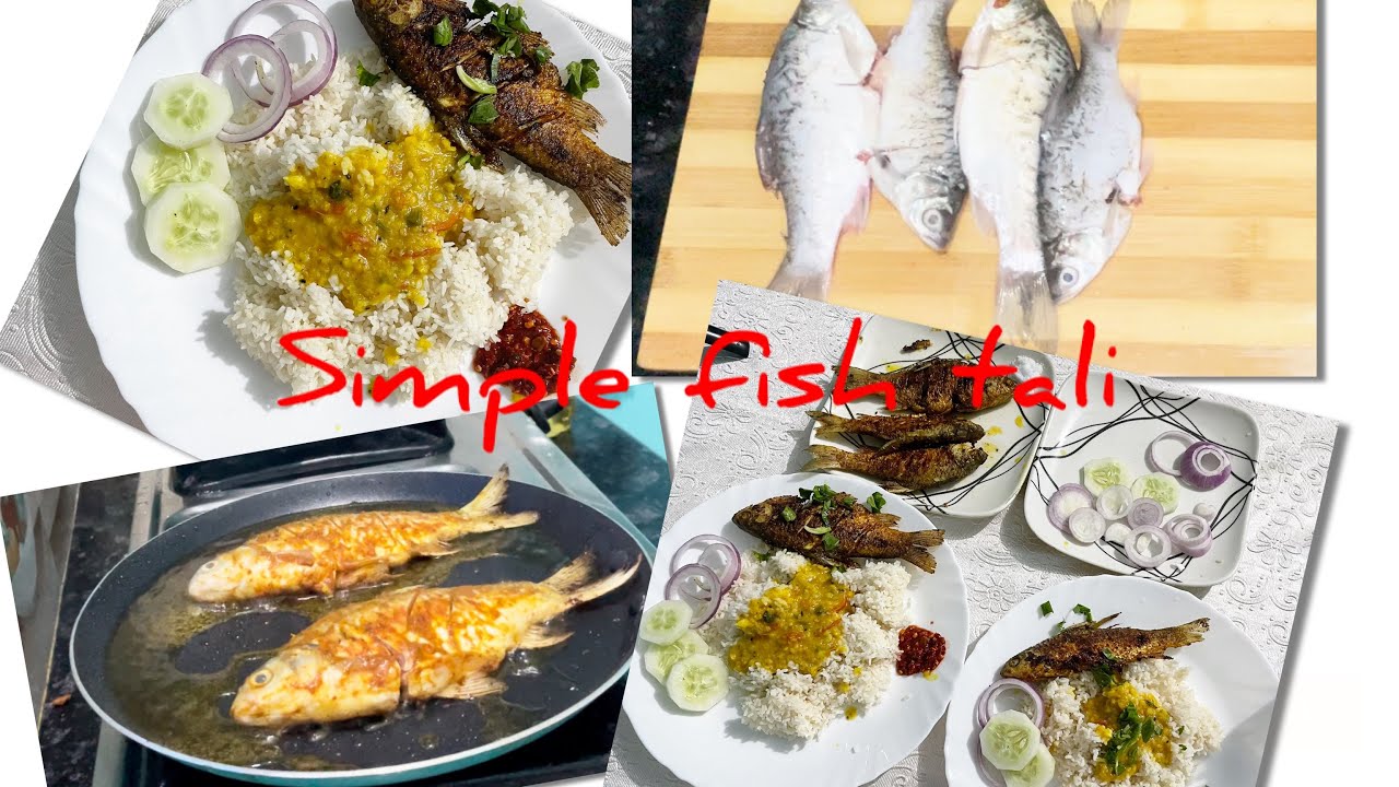 Simple fish thali - YouTube