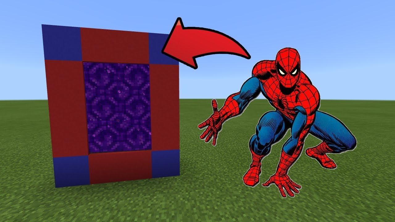 Minecraft : How To Make a Portal to the Spiderman Dimension - YouTube
