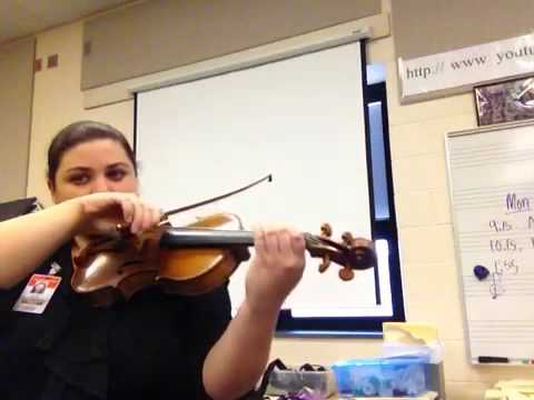 6th grade VIOLIN G major scale (one octave) - YouTube