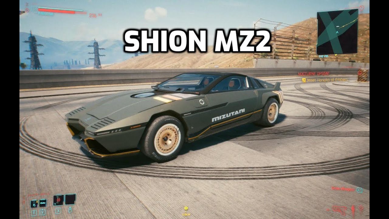 Cyberpunk 2077 Quick Car Review - Shion MZ2 - YouTube