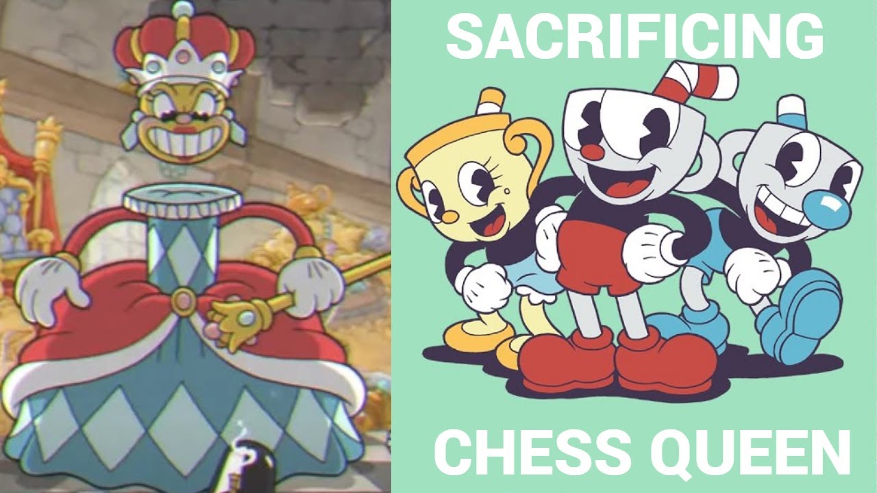 Cuphead Beating Chess Queen | Queen Sacrifice | Cuphead King's Leap ...