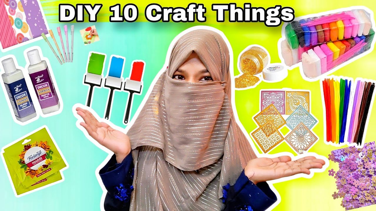 DIY 10 Homemade Craft Things🎨🖌️👩🏻‍🎨/ 10 Craft Hack - YouTube