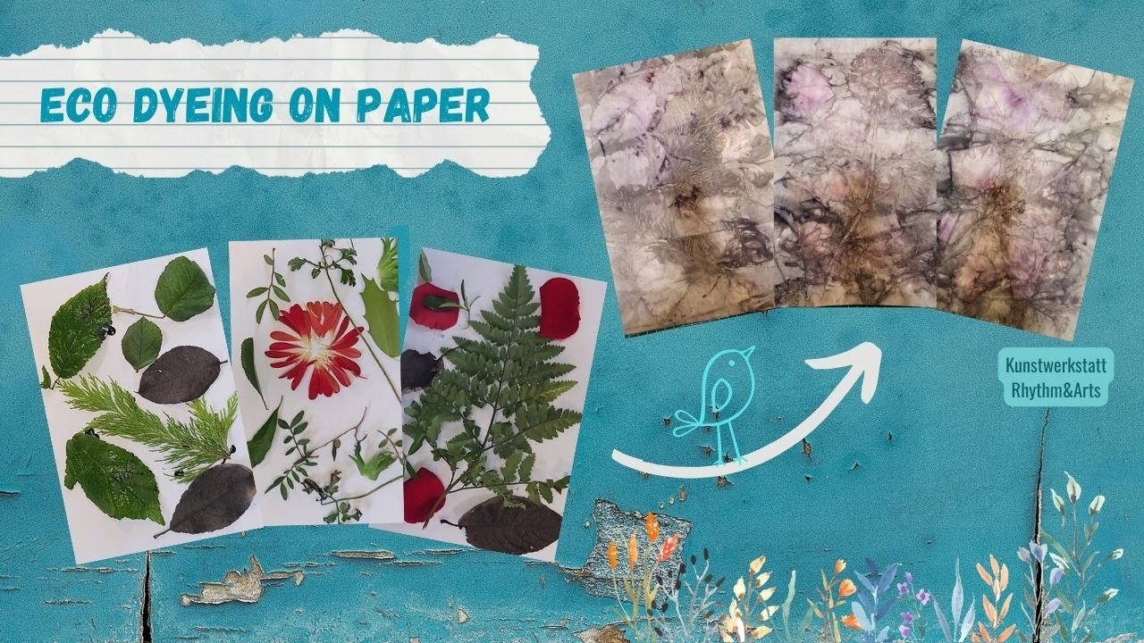 📘Eco Dyeing on Paper📘 - YouTube