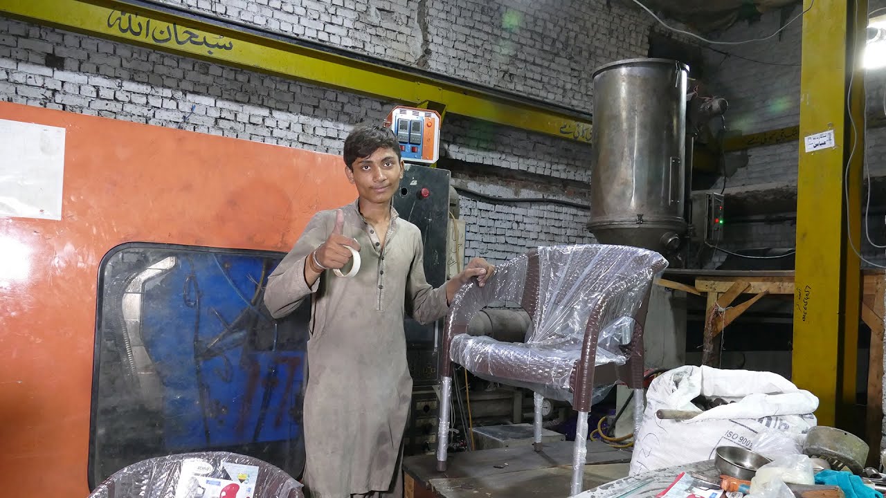 Plastic Chair Manufacturing in A Factory - YouTube